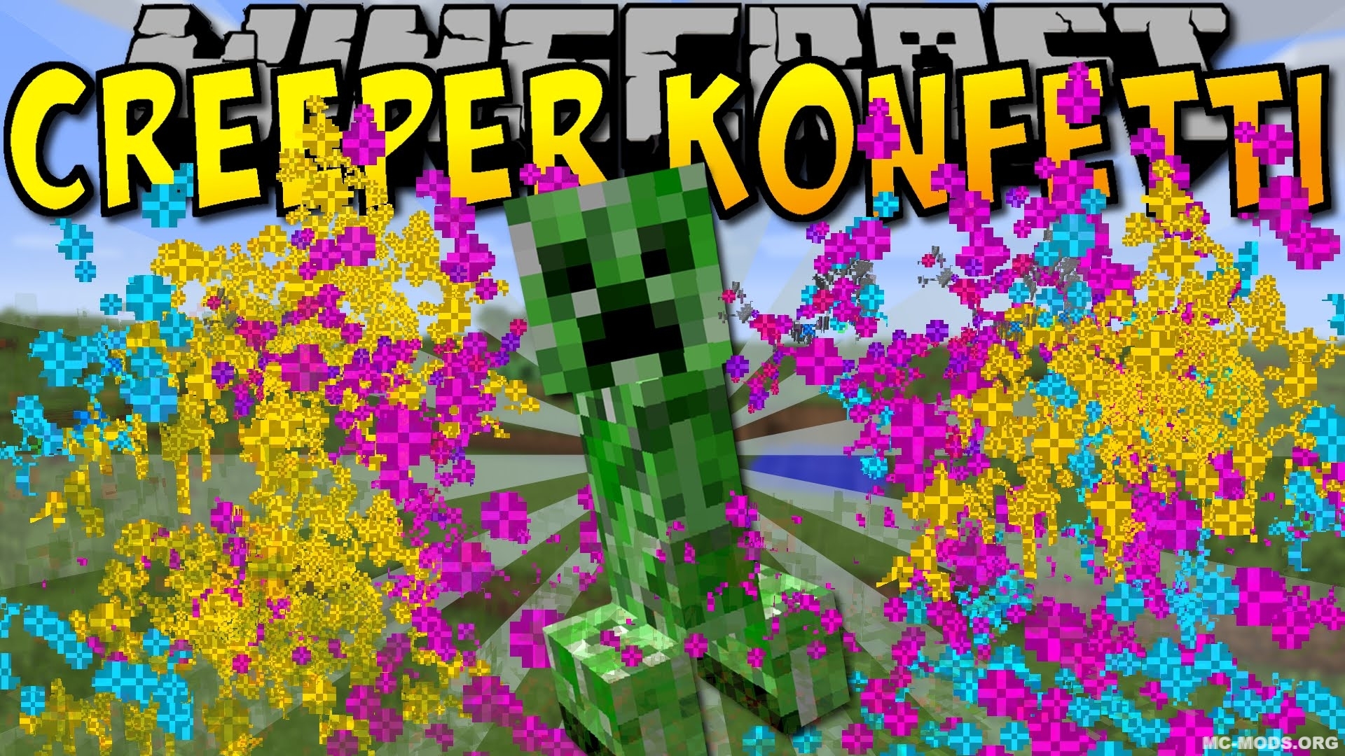 Creeper Confetti Mod (1.19.3, 1.18.2) — Replaces Creeper Explosions ...
