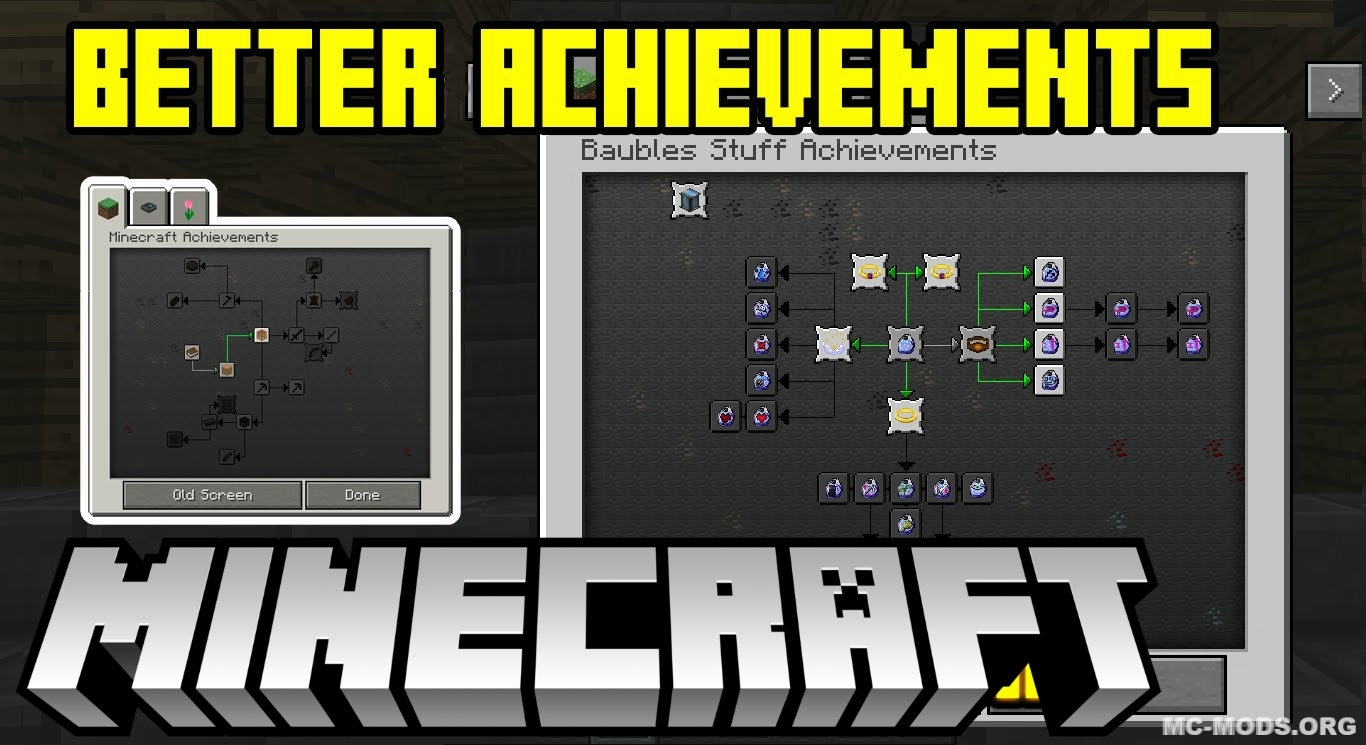 Better Achievements Mod (1.19.4, 1.18.2) — New Advancements System – MC ...